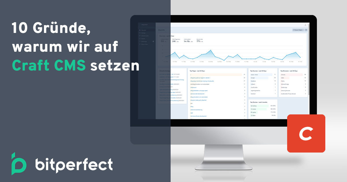10 Gründe warum wir auf Craft CMS setzen