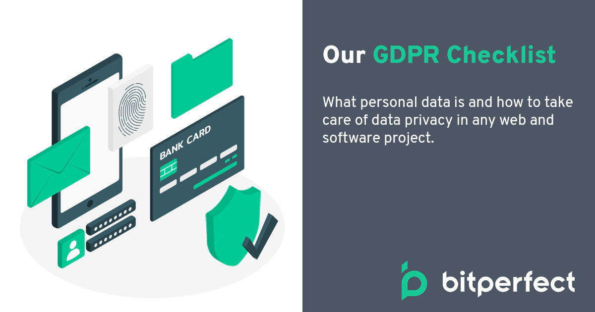 Our GDPR Checklist for Web and Software Projects
